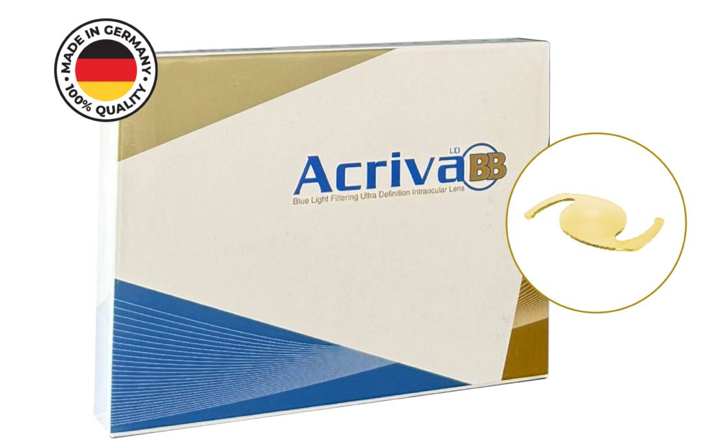 Lente monofocal asférica VSY Acriva BB UD 613 – 3B Optic Instruments